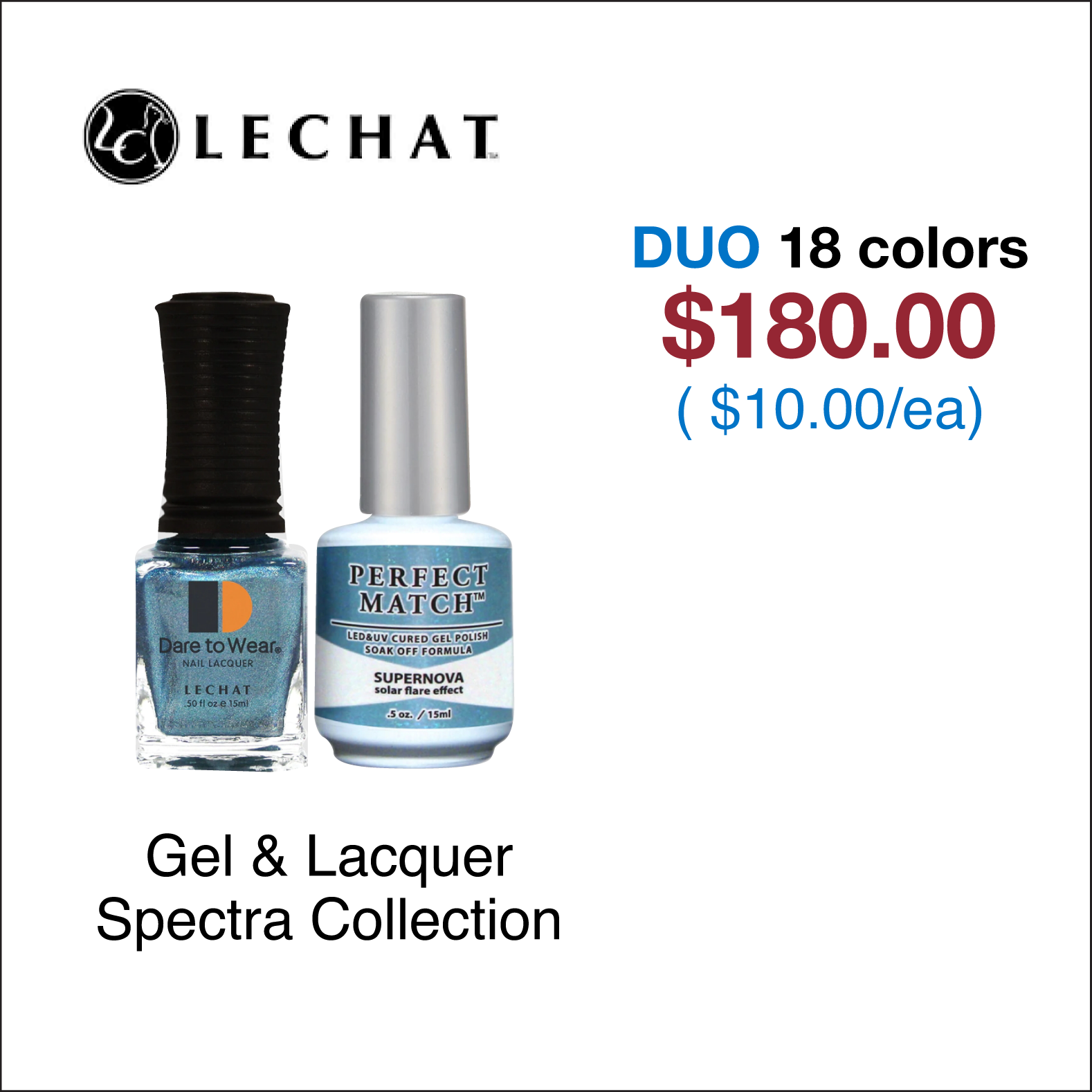 LeChat Perfect Match Duo - Spectra Collection - Full set 18 colors ...