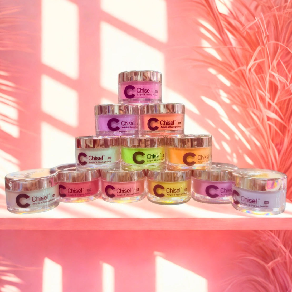 Chisel Electric Neon Powder Set 12 Colors – Skylark Nail Supply