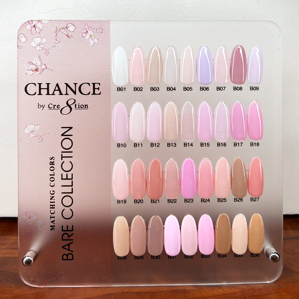 Chance Counter Display Color Chart - Bare Collection – Skylark Nail Supply