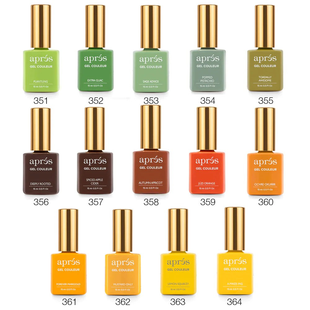 Apres - Gel Couleur Bundle - 14 colors #351 - #364 – Skylark Nail Supply