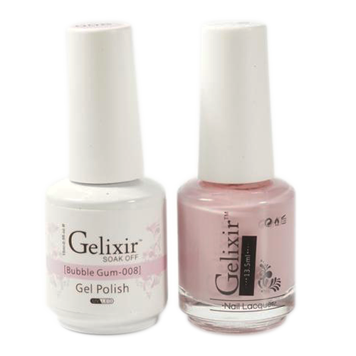 Gelixir - Matching Color Soak Off Gel - 008 Bubble Gum – Skylark Nail ...